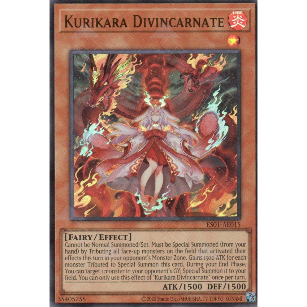 [ AE ] [ OCG Yugioh ] Ultra Rare Lá thẻ bài ES01-AE015 - Kurikara ...