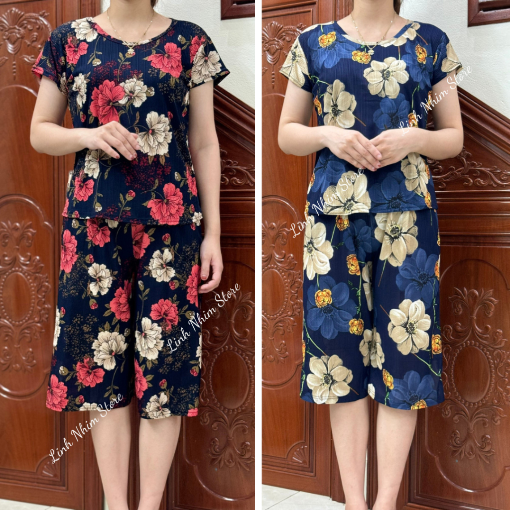 Bộ Đồ Trung Niên Cho Mẹ Và Bà Chất Tăm Lụa Cao Cấp Đồ Bộ Trung Niên