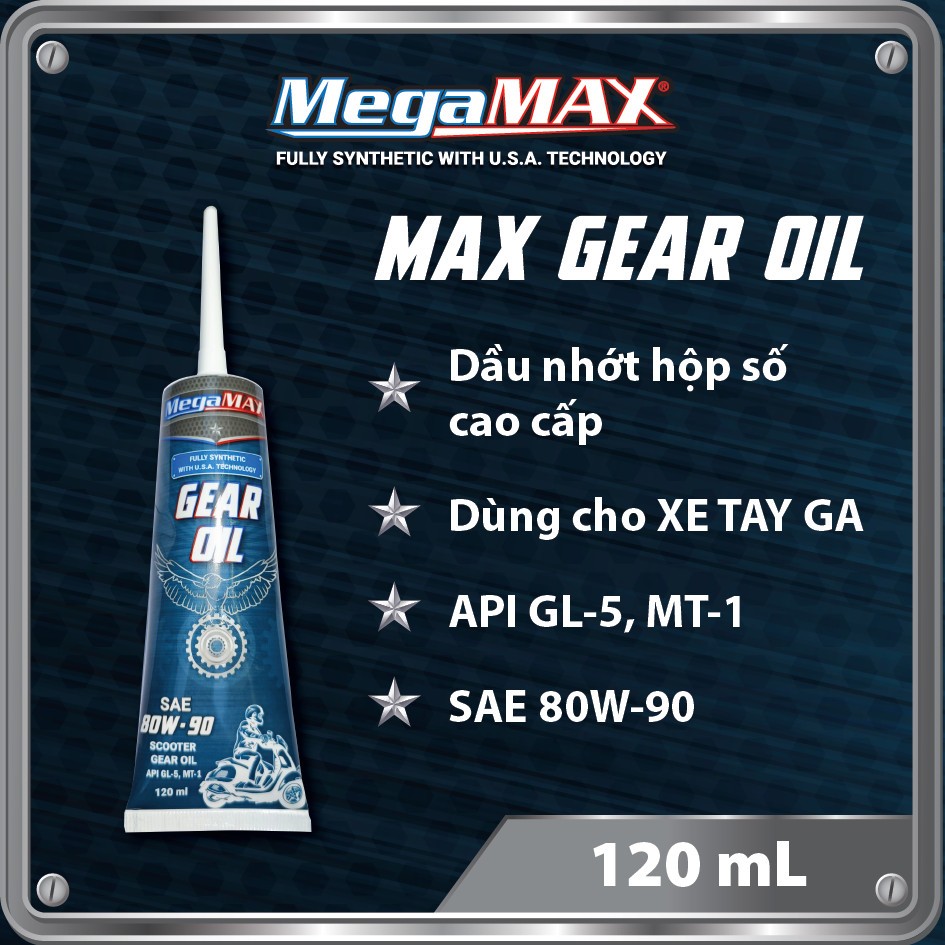 Nhớt hộp số tay ga MegaMax Gear Oil 80w-90 120ml | Shopee Việt Nam