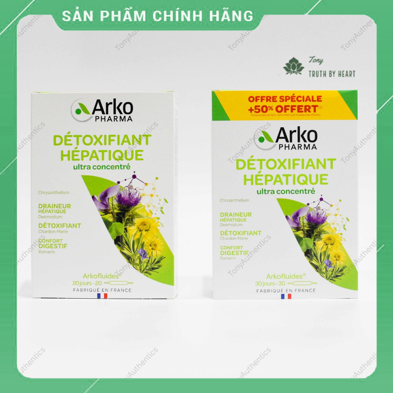 [Hàng chuẩn_Bill Pháp] Detox Thải độc gan Arkopharma DETOXIFIANT ...