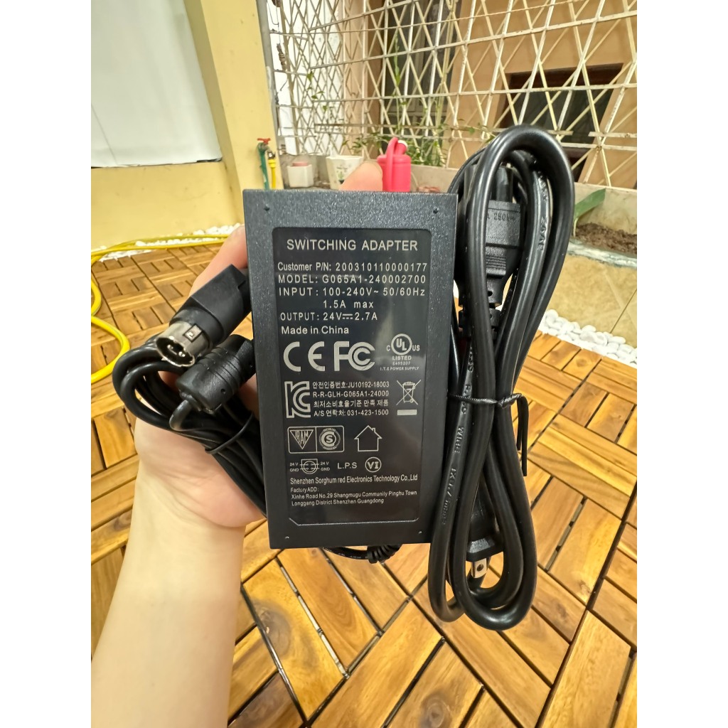 dây nguồn 24v 4 kim máy pos tính tiền Sunmi T1 mini, T2 mini , Sunmi D1 ...