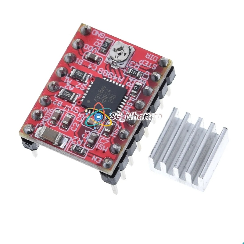 Module điều khiển động cơ A4988, DRV8825 (Kèm Tản Nhiệt) | Shopee Việt Nam