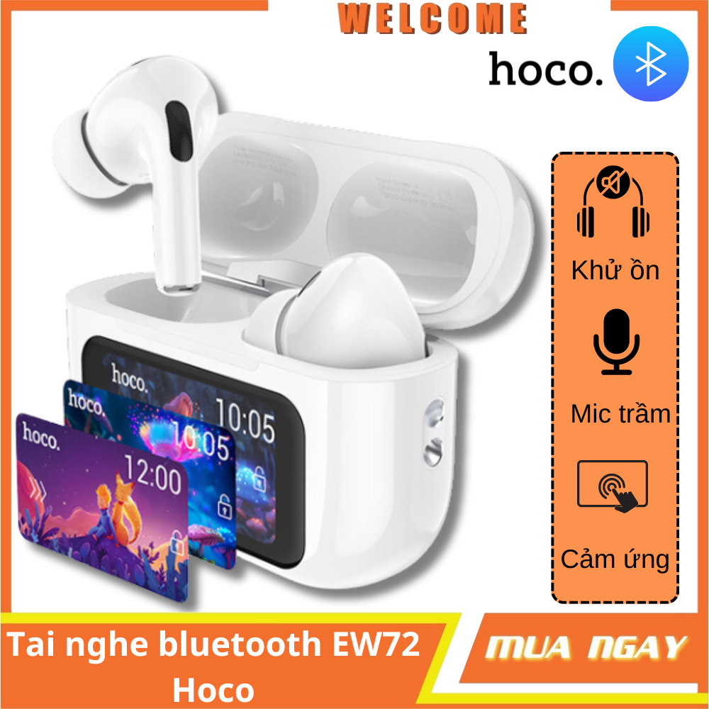 Tai nghe bluetooth Hoco EW72, tai nghe nhét tai khử ồn có mic đàm thoại ...