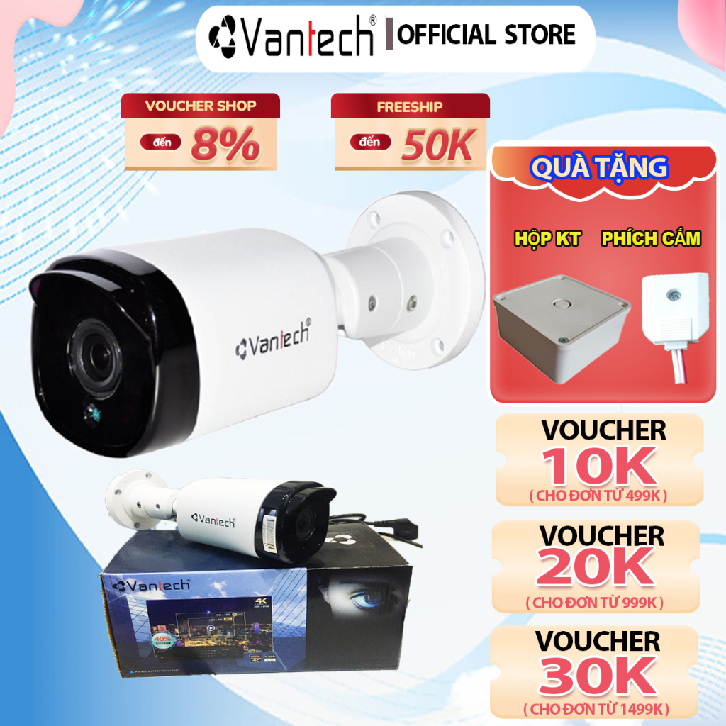 Camera IP VANTECH VP-2200IP 3M -Phát hiện chuyển động-Hồng ngoài 40m-BH 2 năm | Shopee Việt Nam