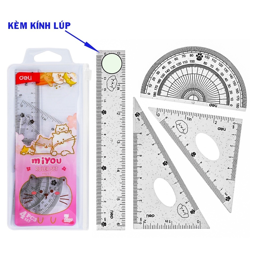 Bộ eke Deli-EH657 | Shopee Việt Nam