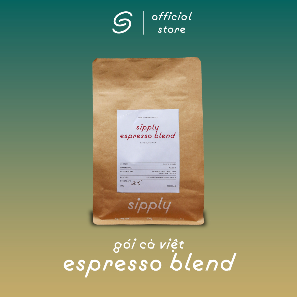 SIPPLY ESPRESSO BLEND | CẦU ĐẤT, VIỆT NAM - Cà phê Arabica Việt Nam pha ...