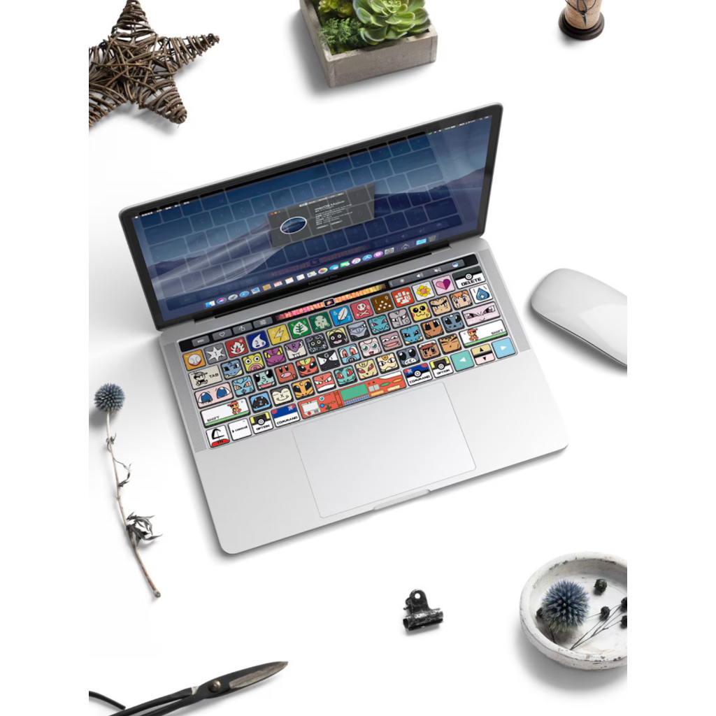 Miếng Dán Trang Trí Bàn Phím Laptop Macbook - Bản hoạt hình dễ thương ...