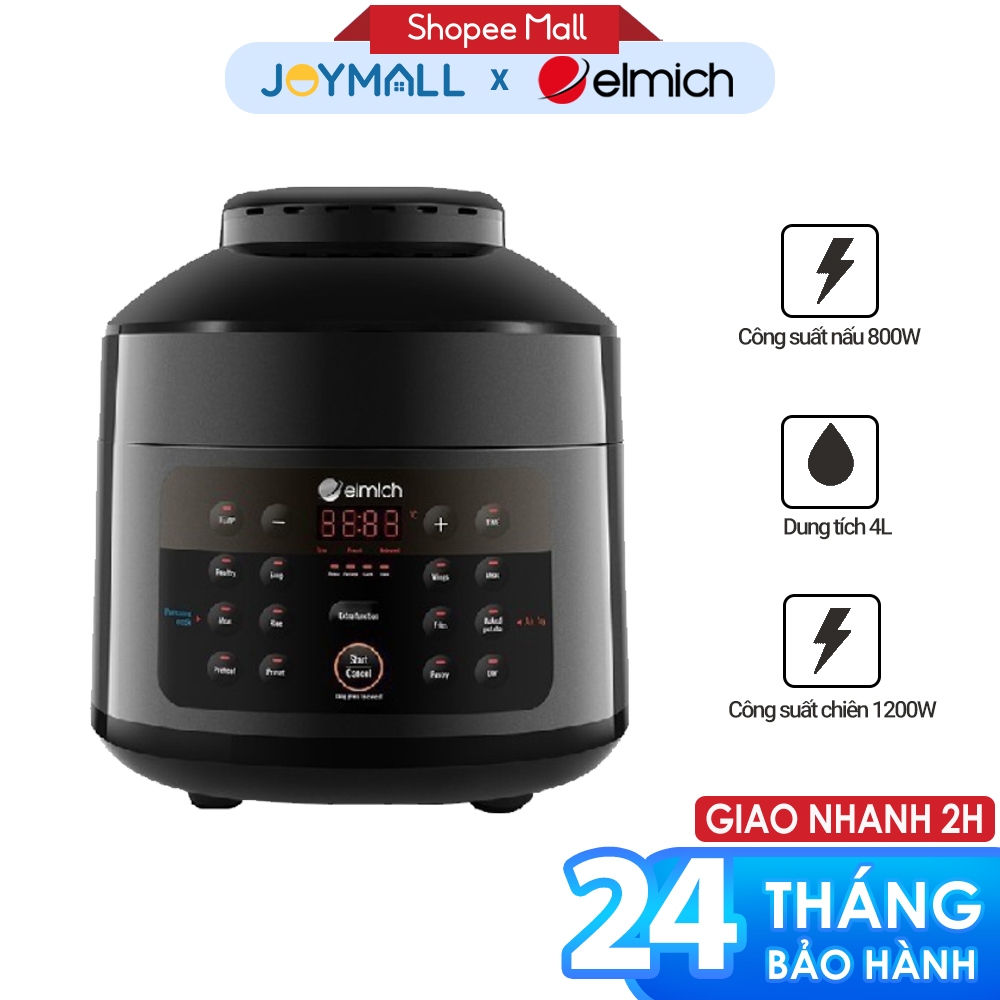 Nồi Áp Suất - Thêm Chức Năng Chiên Không Dầu Elmich AFE-1808, Hàng ...