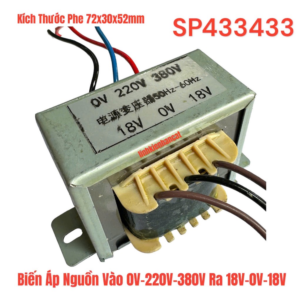 Biến Áp Nguồn Vào 0V-220V-380V Ra 18V-0V-18V | Shopee Việt Nam