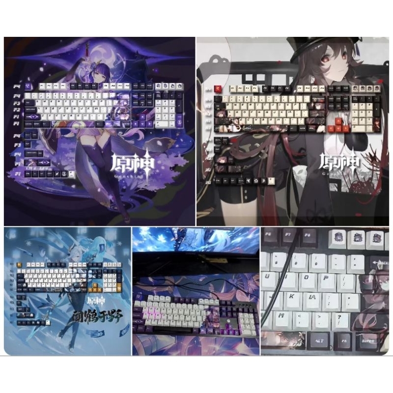 keycap Wibu Genshin Impact cherry PBT cho bàn phím | Shopee Việt Nam