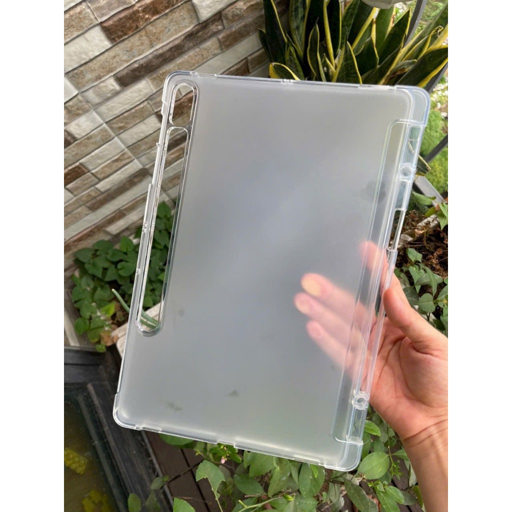 Ốp lưng silicon nhám có Khay cài bút cho Samsung galaxy Tab S7plus S8 ...