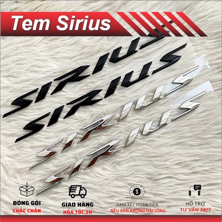 DECAL TEM CHỮ NỔI SIRIUS HÀNG CAO CẤP CỰC ĐẸP HÀNG HIẾM | Shopee Việt Nam