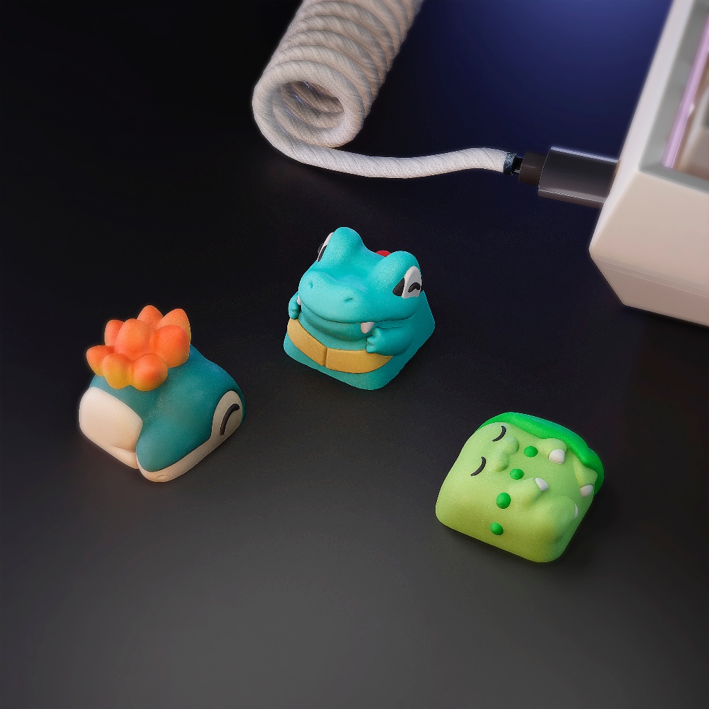 Keycap Sleeping Poke, Cyndaquil, Totodile, Chikorita | BKsmart ...