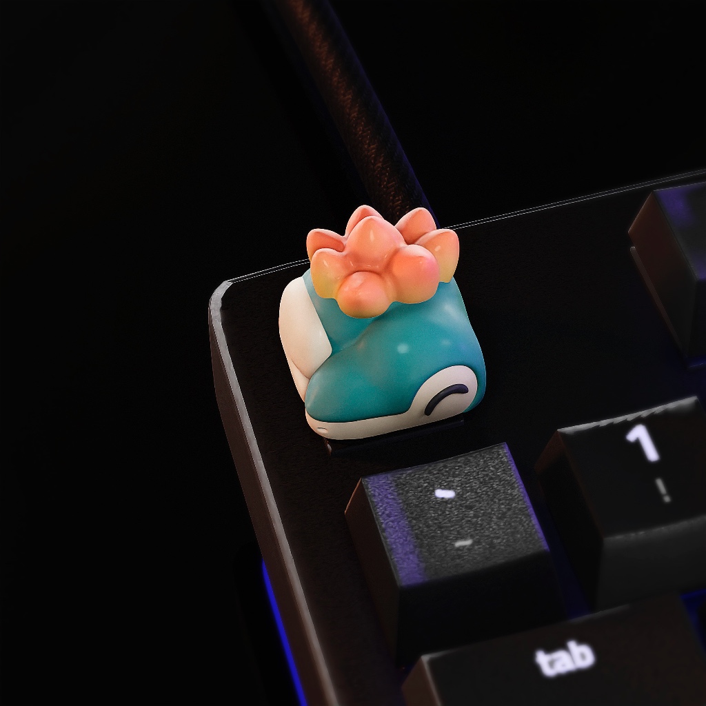Keycap Sleeping Poke, Cyndaquil, Totodile, Chikorita | BKsmart ...