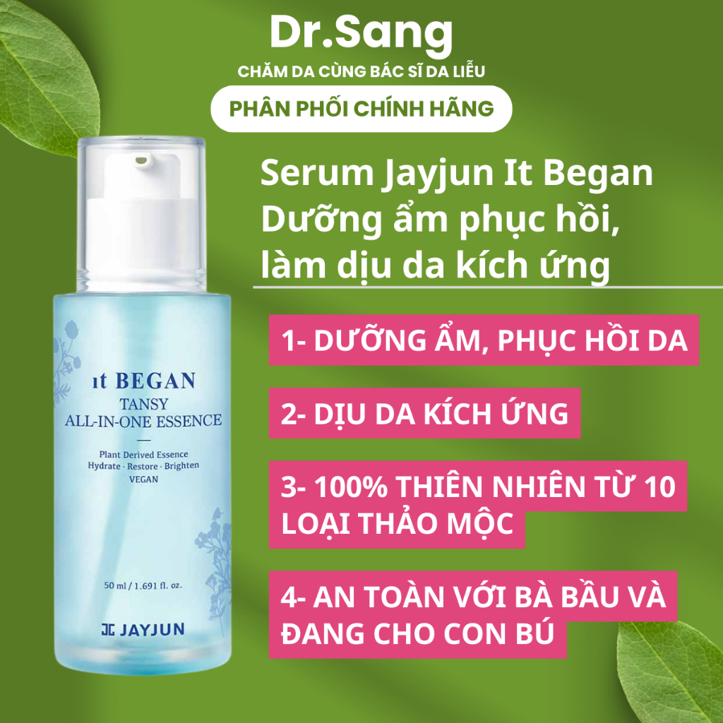 Serum Jayjun It Began Tansy All In One Essence - Dưỡng Ẩm Phục Hồi, Làm Dịu Da Kích Ứng 50ml ...