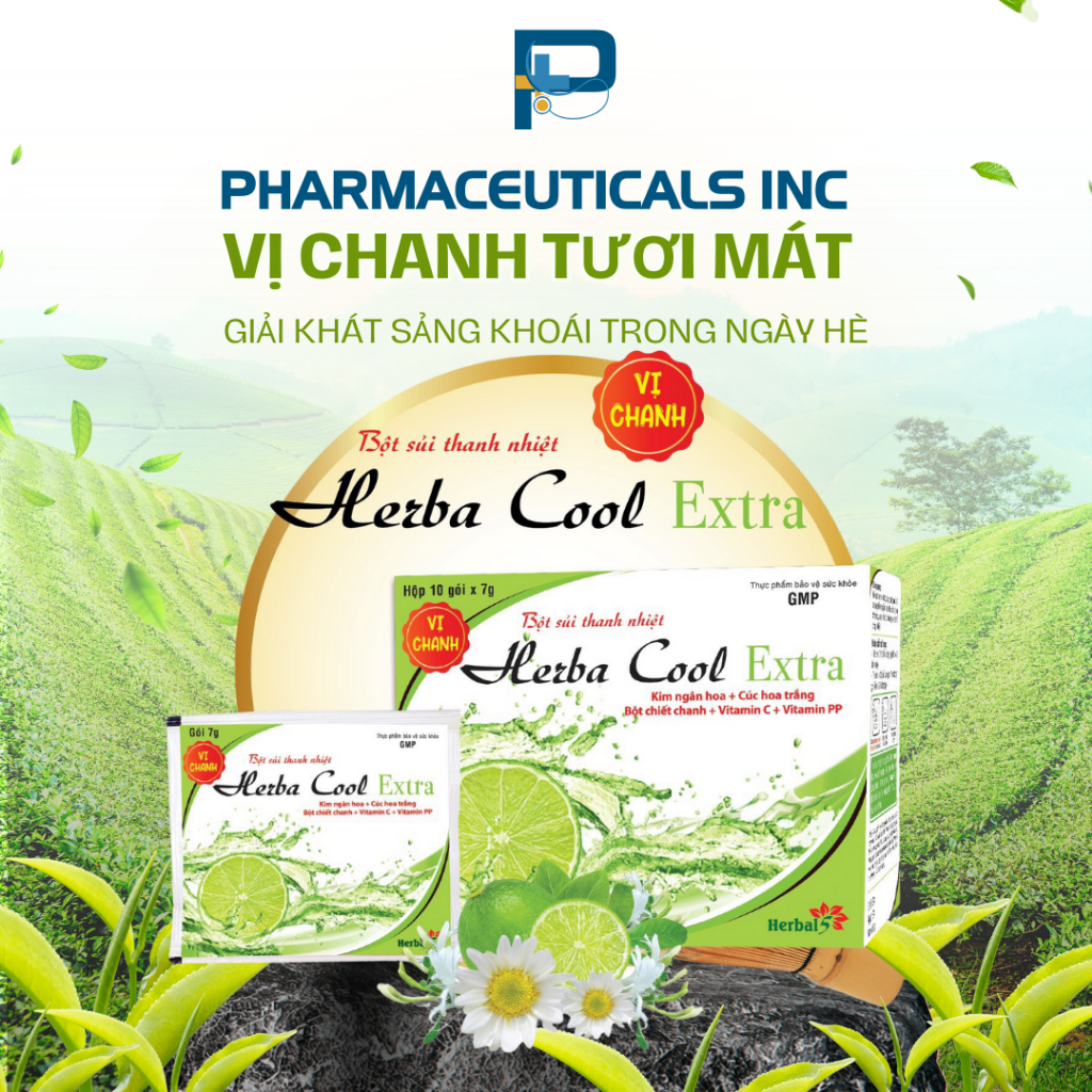 Bột Sủi Thanh Nhiệt Herba Cool Extra Vị chanh, Hộp 10 Gói | Shopee Việt Nam