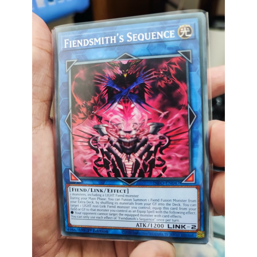 [Yugioh Funny Shop] 1 lá thẻ bài Fiendsmith's Sequence - INFO-EN047 - Common 1st Edition ...