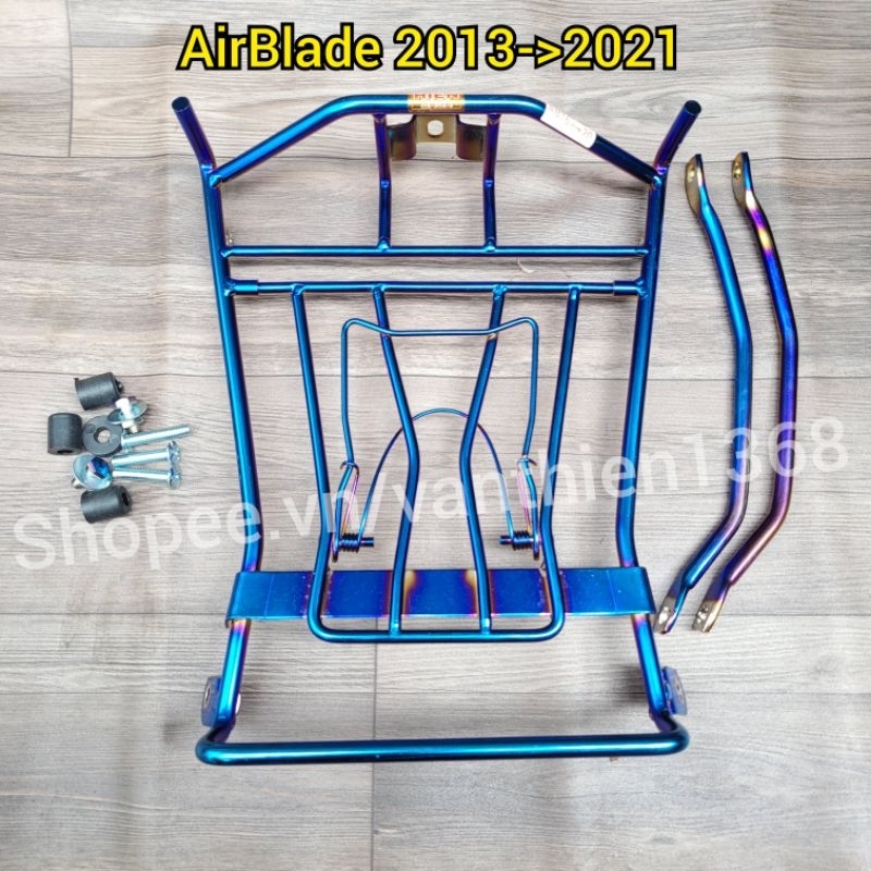 Baga Xe AB AirBlade 2013->2021 Inox Mạ Titan Xanh | Shopee Việt Nam