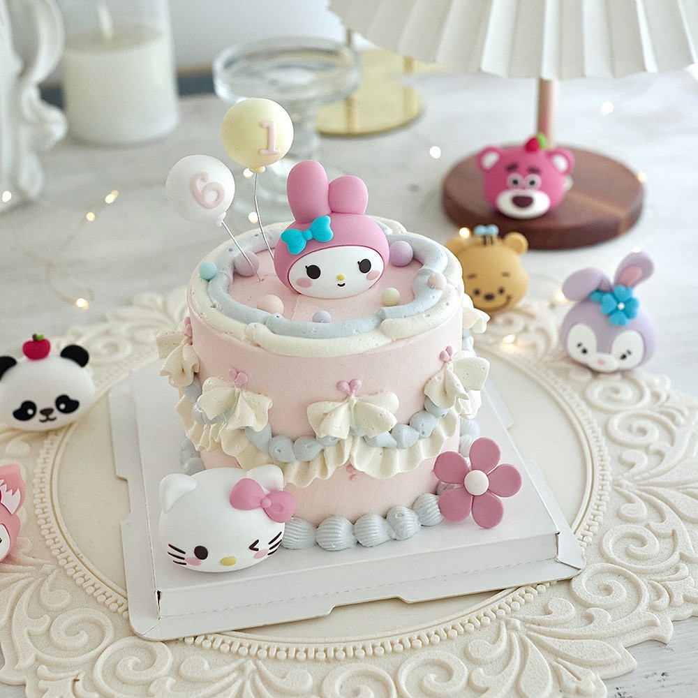 Tượng Silicon Gấu Dâu ,Chó, Mèo Kur ,Mèo Kitty', Mèo Mel 3D Trang Trí ...