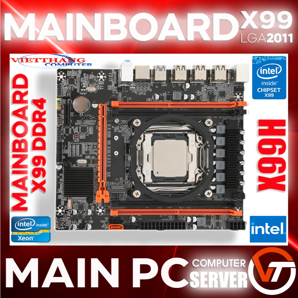 Mainboard X99 DDR4 OEM Chạy giả lập - Main X99H V1.41 DDR4 Hỗ trợ ...