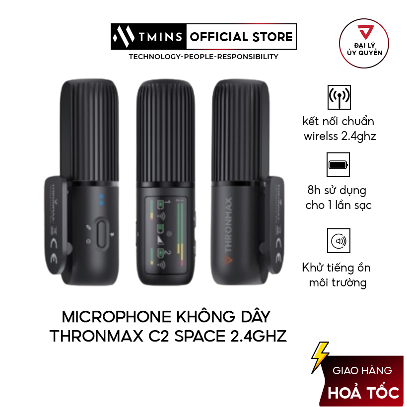 Microphone không dây Thronmax C2 Space 2.4GHz | Shopee Việt Nam
