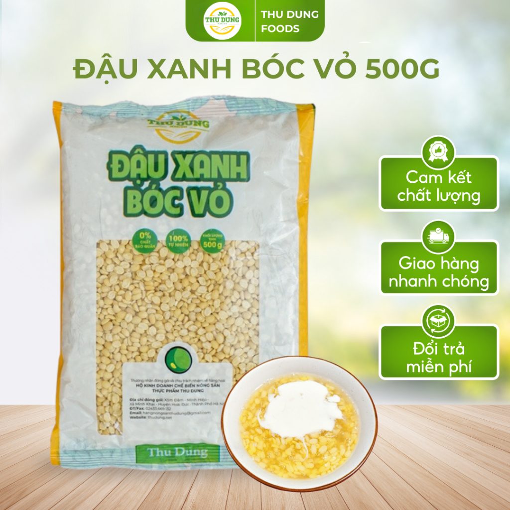 Đậu Xanh Bóc Vỏ Thu Dung 500g Loại 1 Tròn Hạt Thu Dung - Đỗ Xanh Tách ...