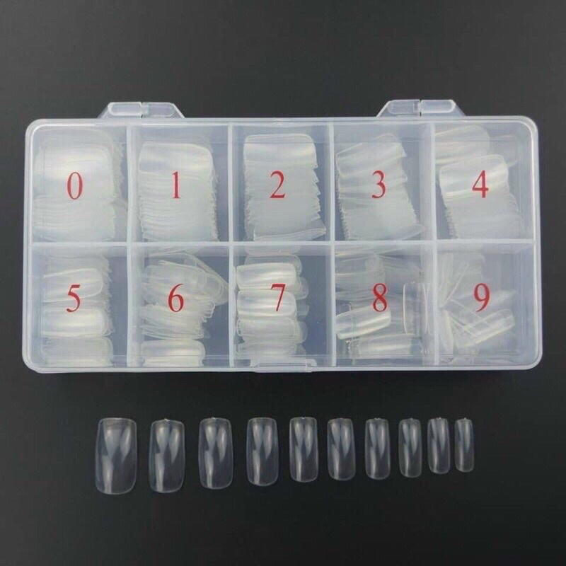 Móng úp chân form dài - hộp 500 móng đủ size | Shopee Việt Nam