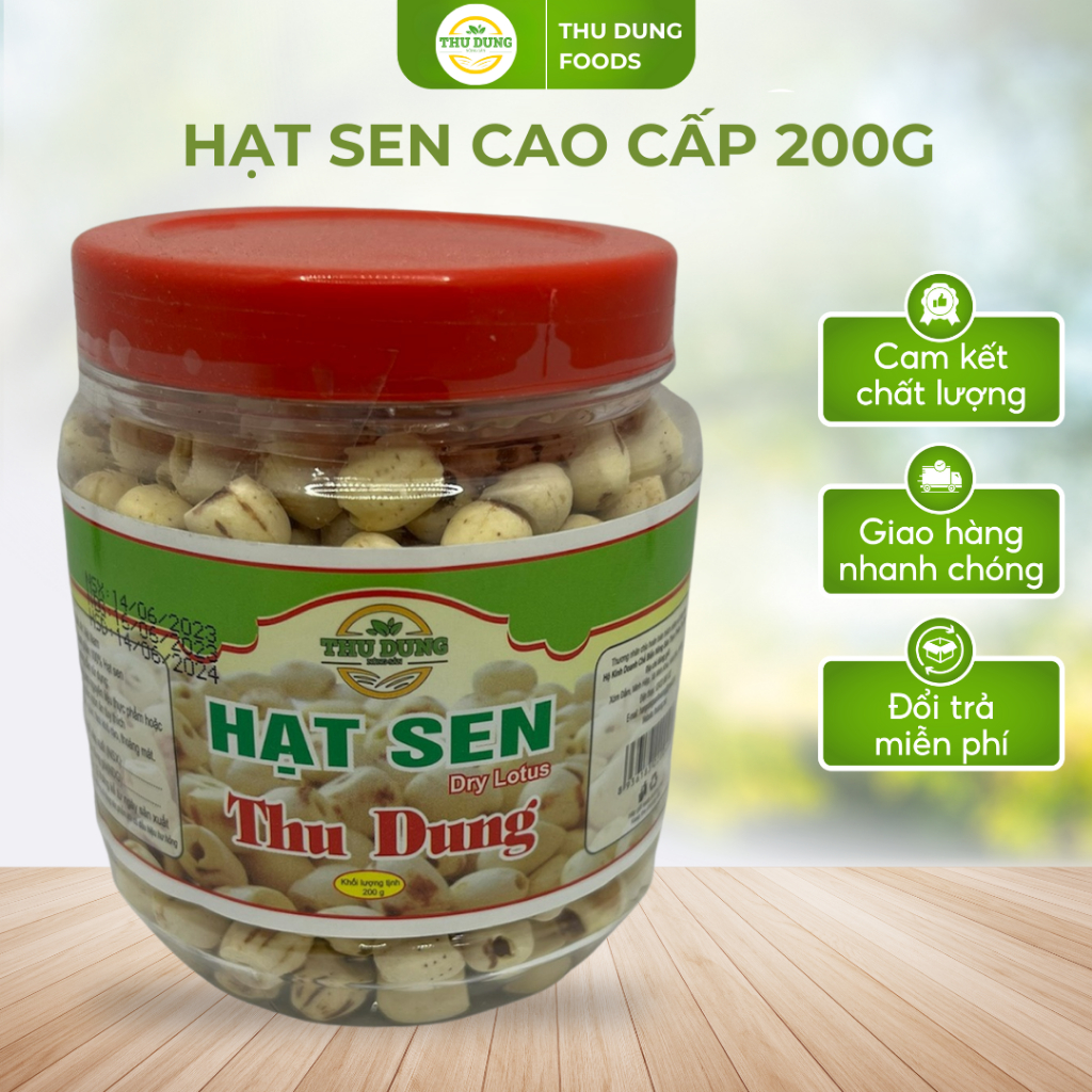 Hạt Sen Khô Thu Dung 200g Loại 1 Cao Cấp To Tròn - Nhân Sen Khô Thu Dung Thơm Ngọt Đậm Hương Vị ...