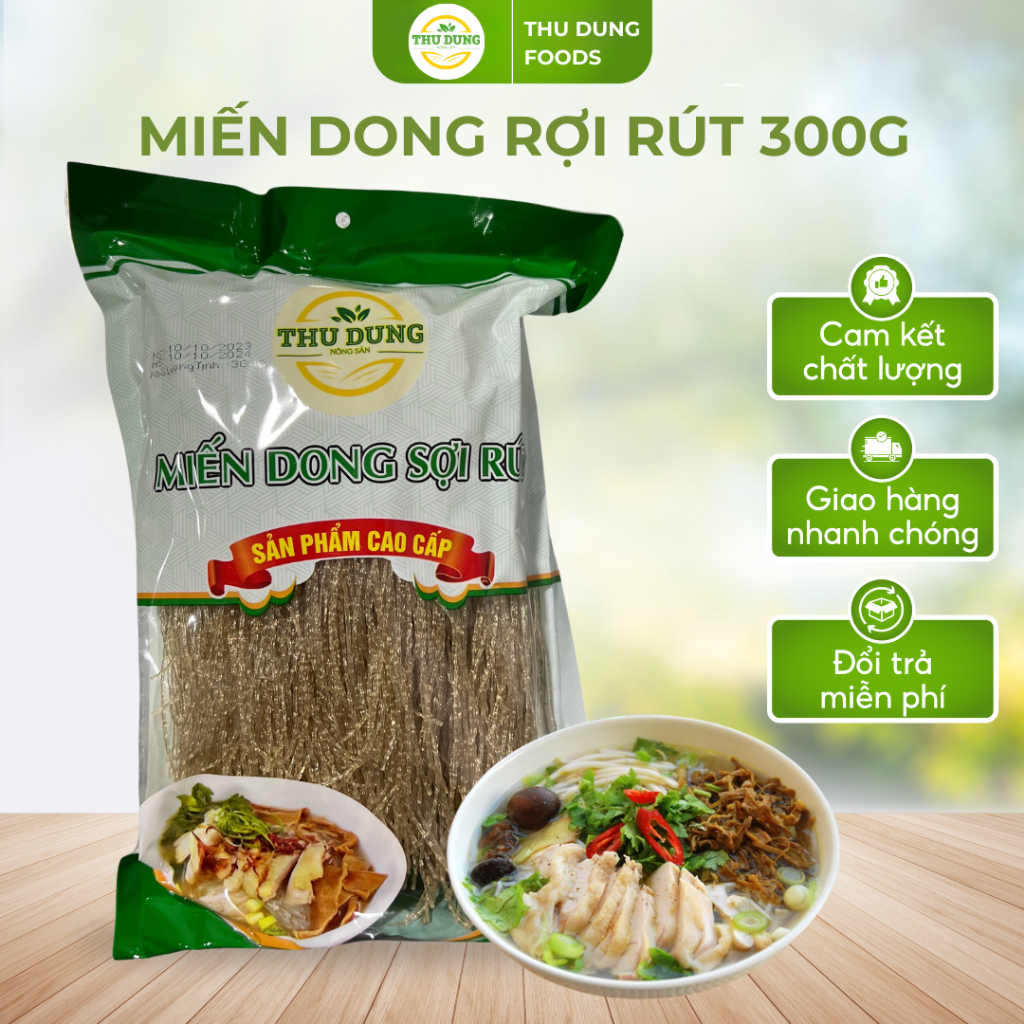 Miến Dong Sợi Rút Thu Dung 300g Loại 1 Thơm Ngon - Miến Dong Khô Thu ...