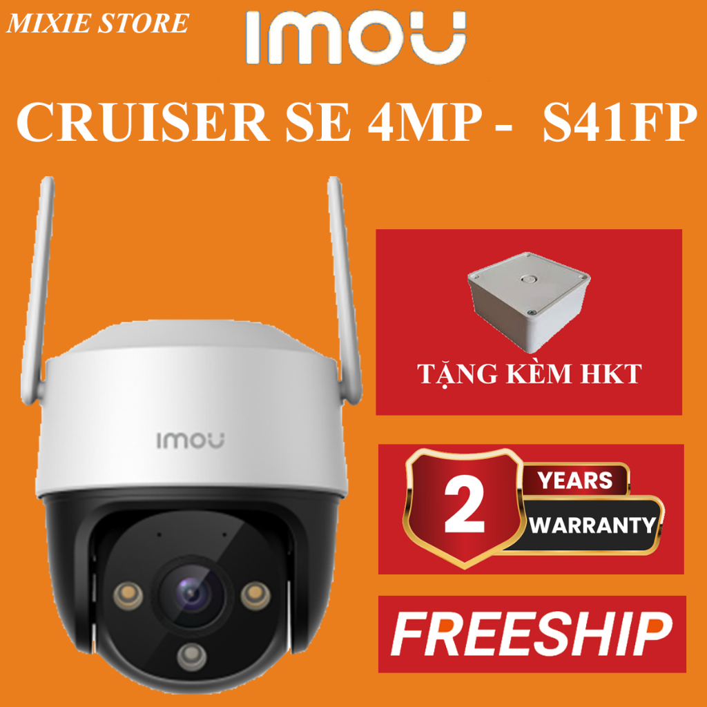 Camera Wifi Imou Cruiser SE (4MP) S41FP I Phát hiện con người I 4 chế ...