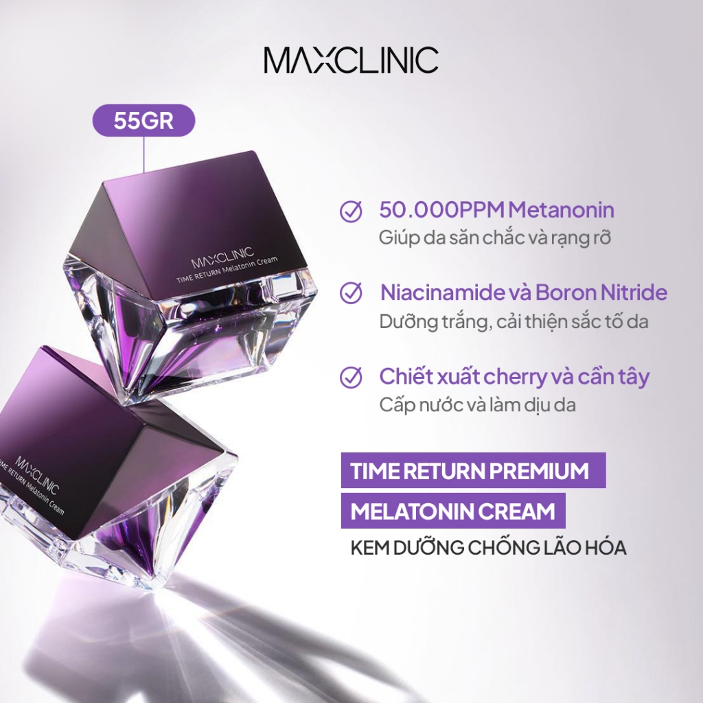 Kem Dưỡng Chống Lão Hóa Maxclinic Time Return Melatonin Cream 55g ...