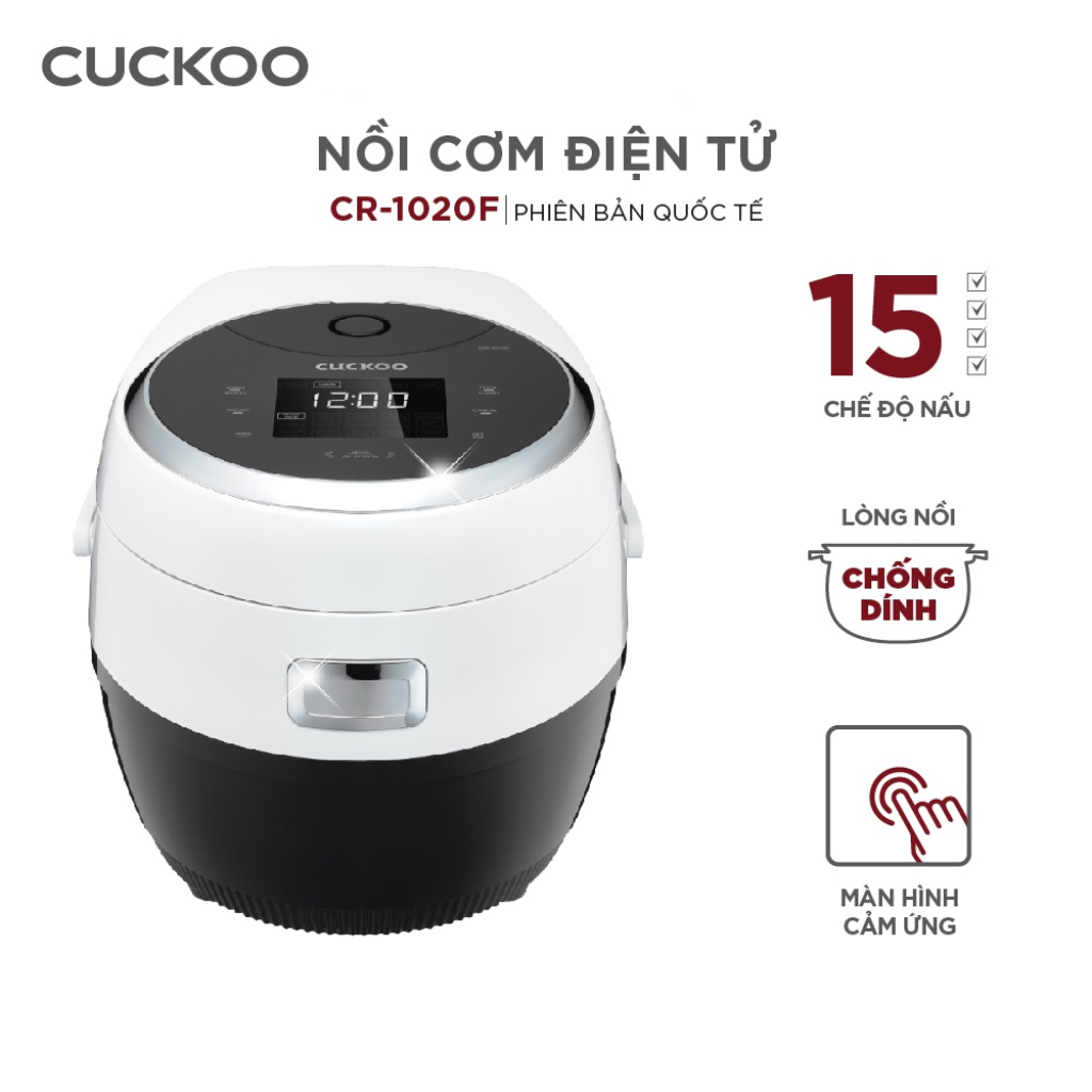 Nồi Cơm Điện Tử Cuckoo CR-1020F, Điều Khiển Cảm Ứng LCD, 16 Chức Năng ...