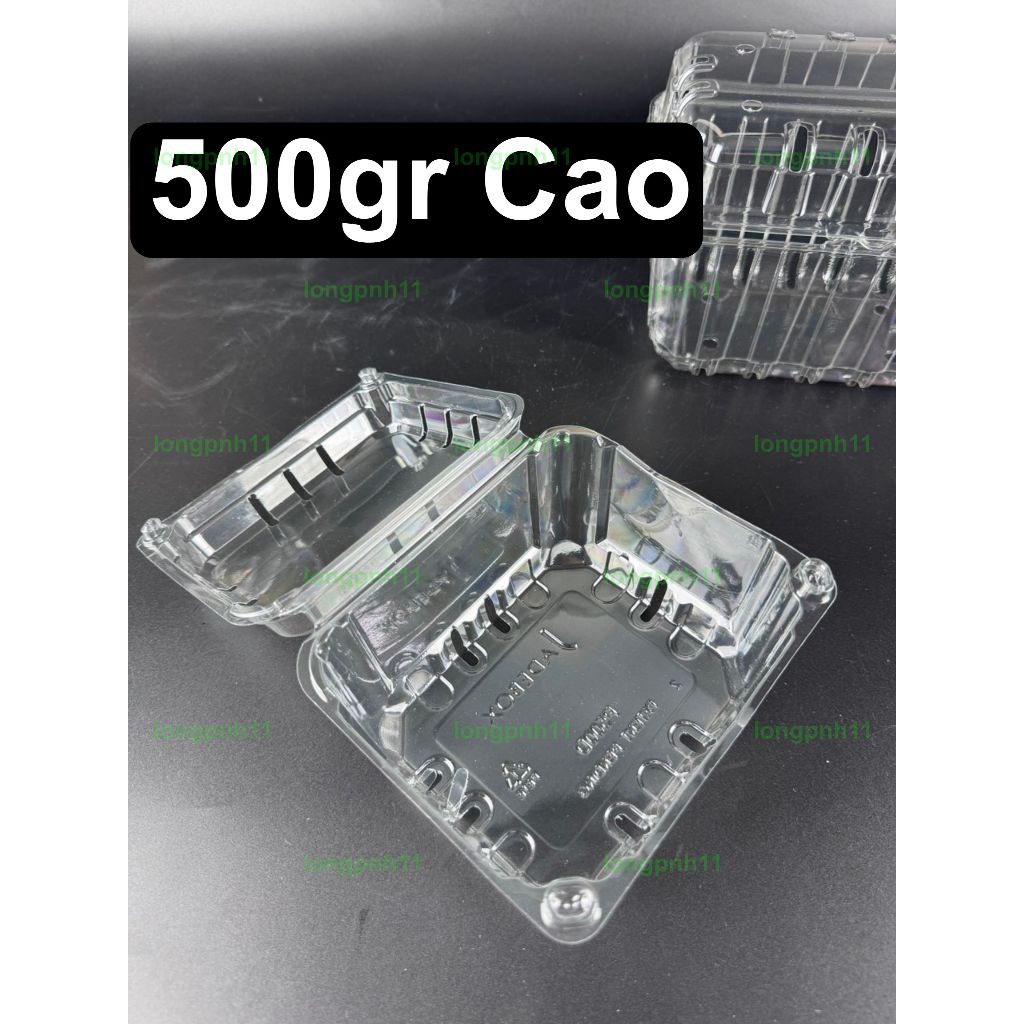 50 hộp đựng trái cây 250gr 350gr 500gr 1000gr, hộp đựng cherry. dâu tây, hộp nhựa pet trong suốt ...