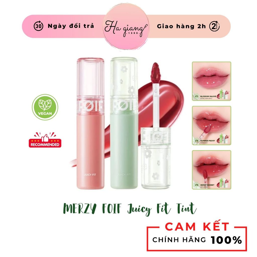 Son Tint Bóng Merzy FOIF Juicy Fit Tint hiệu ứng son tin căng bóng 4D ...