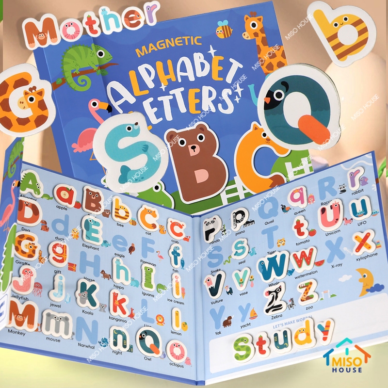 Bộ chữ cái nam châm Animal Alphabet Letters bộ học số nam châm từ tính cho bé. | Shopee Việt Nam