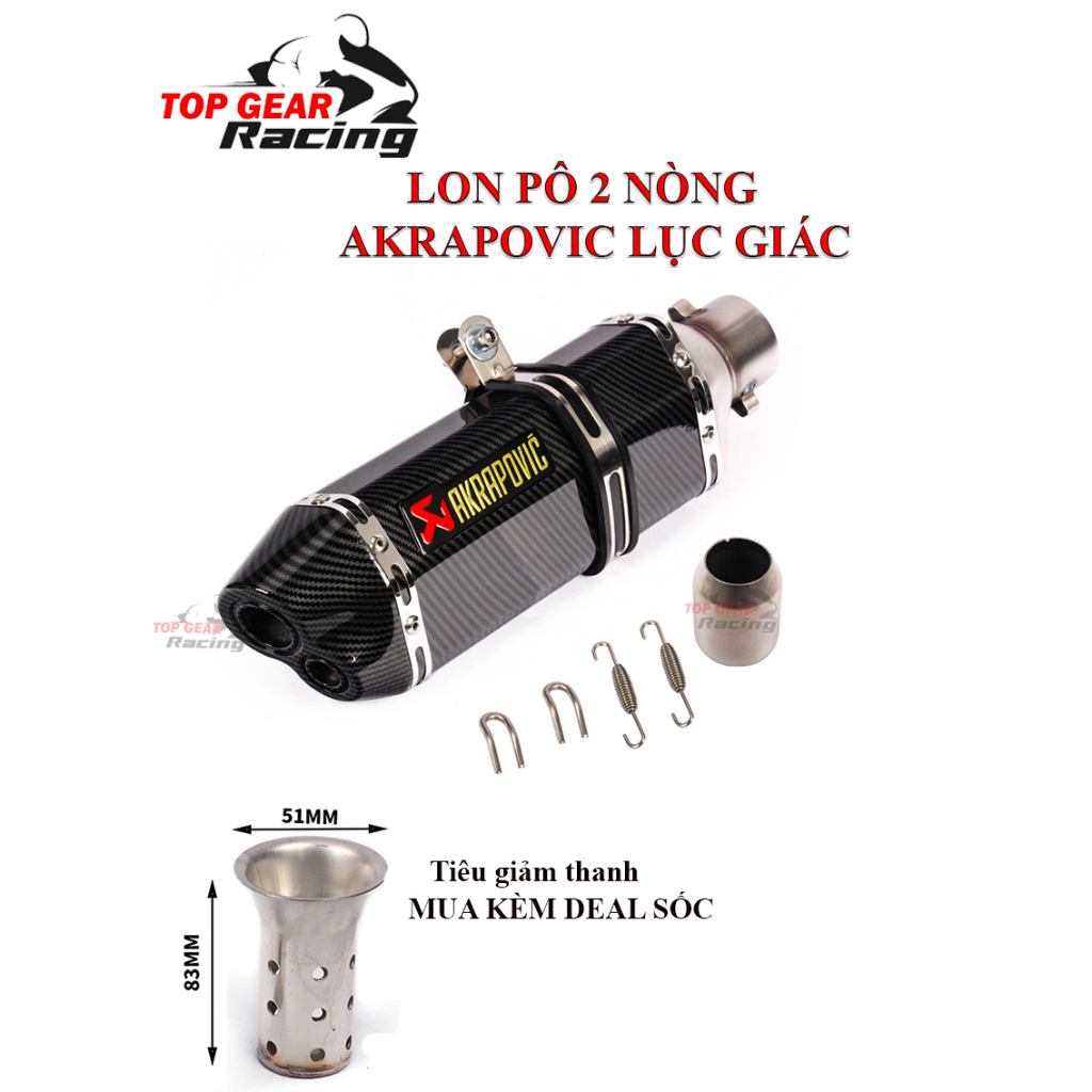 Pô Ak 2 Nòng Lục Giác Có Tiêu Giảm Thanh và Tem | Shopee Việt Nam