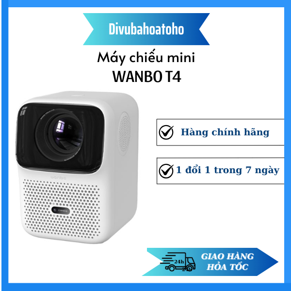 MÁY CHIẾU MINI THONG MINH WANBO T4 - AUTO FOCUS, SIÊU HDR10+ HÌNH ẢNH CHÂN THẬT SẮC NÉT | Shopee ...