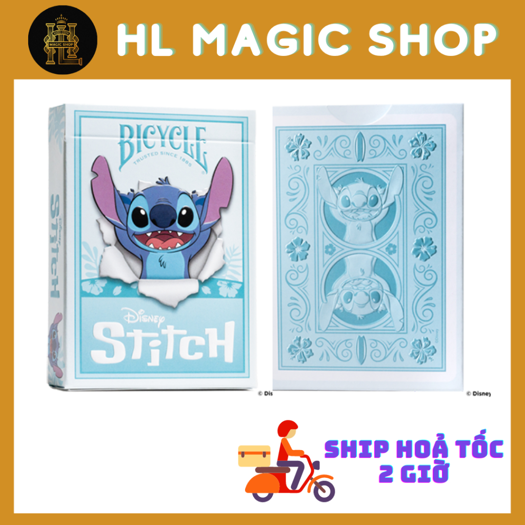 Bộ bài tây, bài ảo thuật Bicycle Disney Stitch Playing Cards by US ...