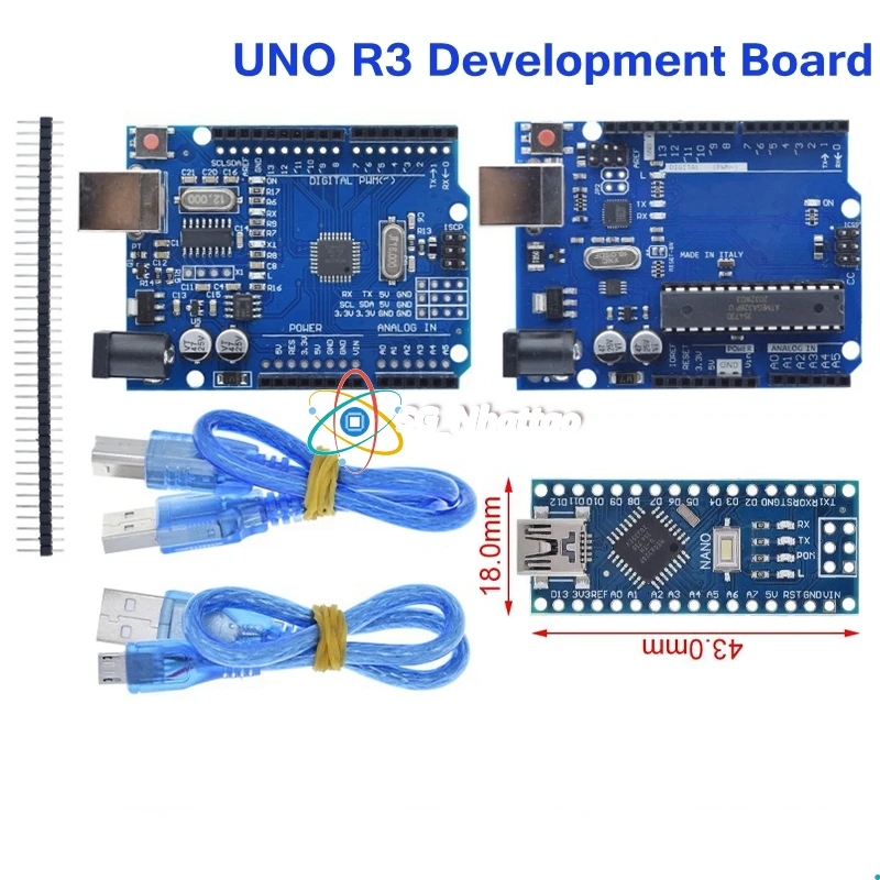 Arduino uno R3 chíp cắm 16U2_chíp dán CH340_Nano V3 | Shopee Việt Nam