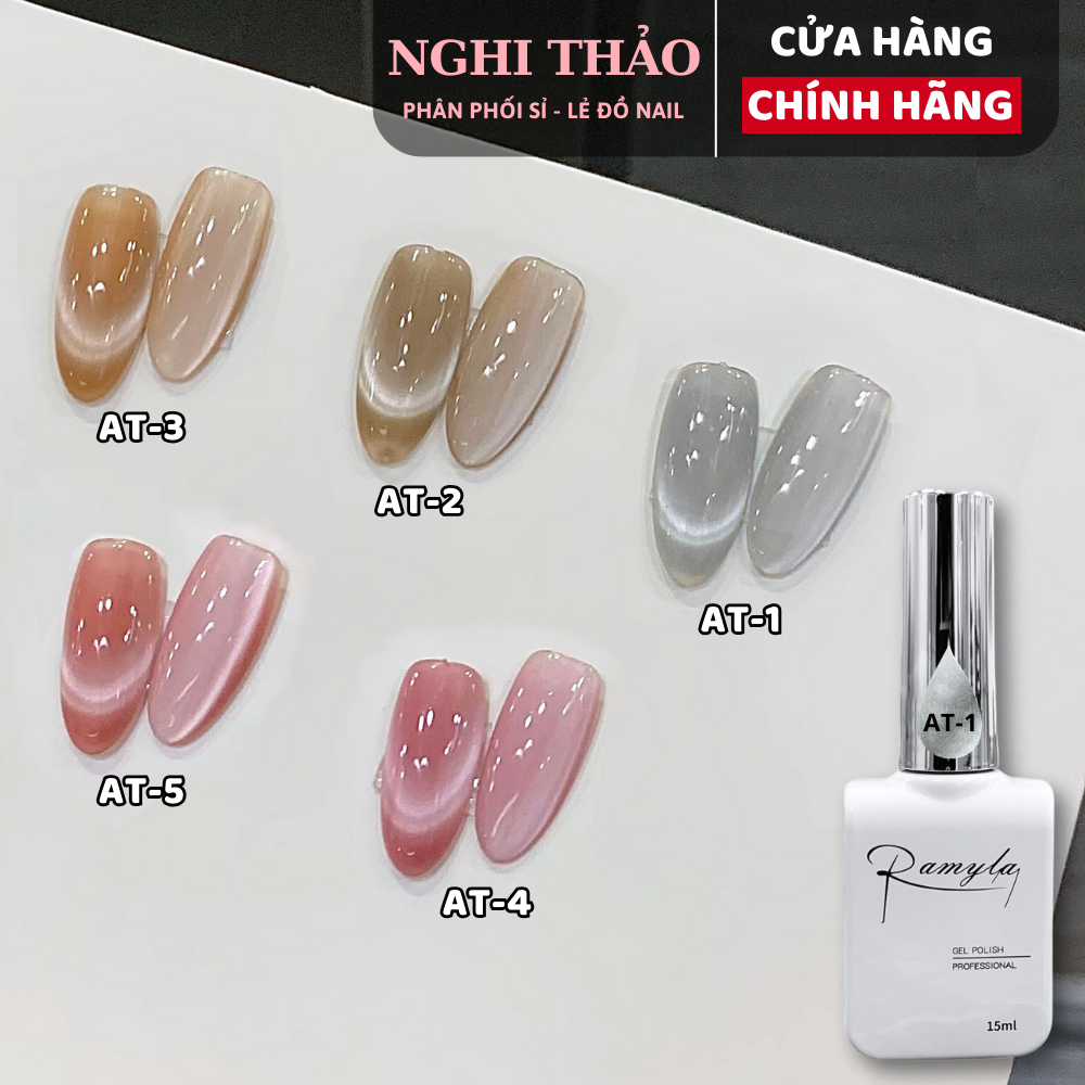 Sơn gel mắt mèo ánh trăng cực quang RAMYLA 15ml | Shopee Việt Nam