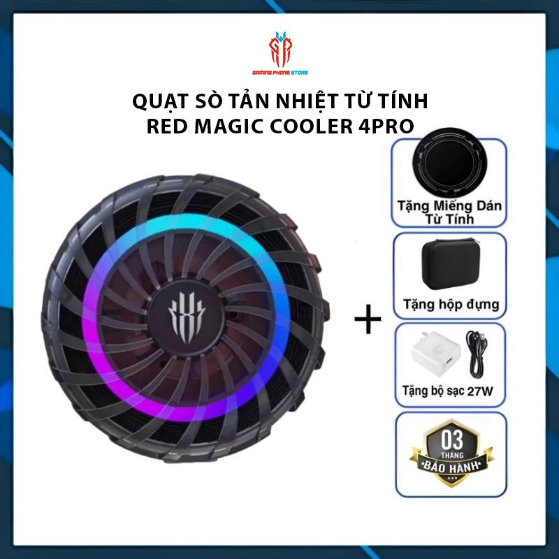 Quạt Tản Nhiệt Điện Thoại Sò Lạnh Từ Tính Nubia Red Magic Cooler 4 Pro ...