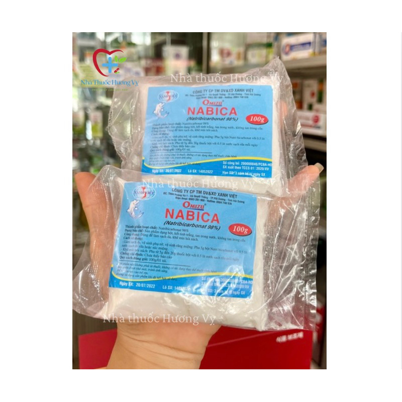 Muối dạ dày Nabica đa công dụng (Túi 100g) - Natri Bicarbonate 98% ...