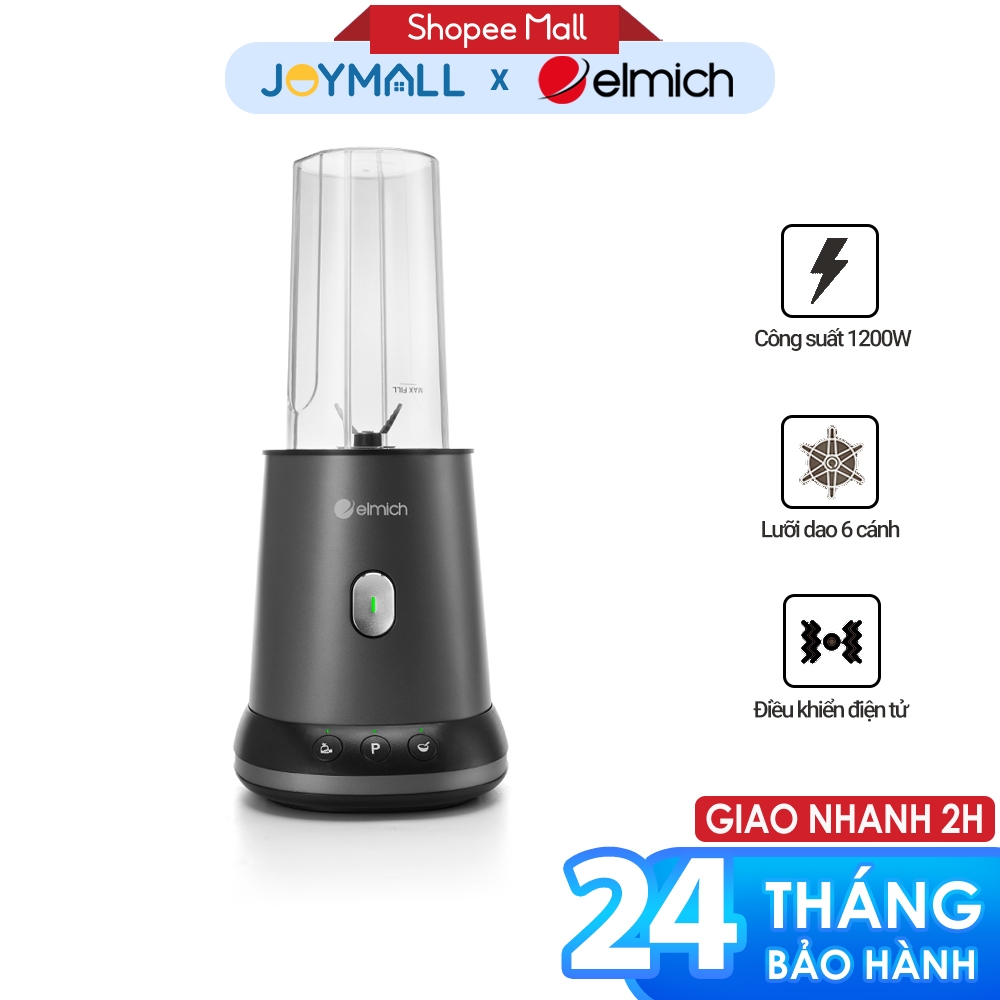 Máy xay sinh tố Elmich BLE-8667, Hàng chính hãng, công suất 1200W, đi ...