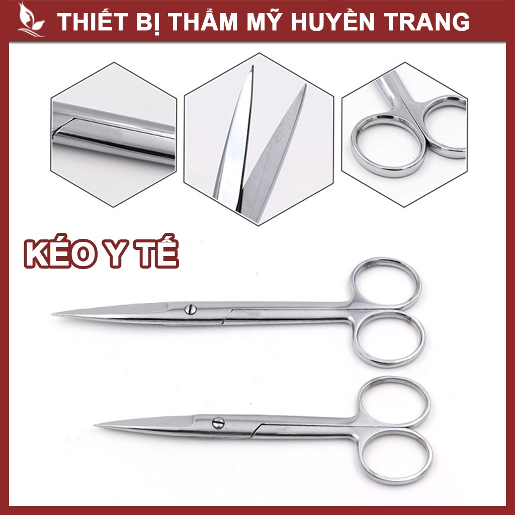 Kéo Y Tế Thẳng / Panh Cong Đầu Nhọn 10,12,14,16 Dùng Trong Y Tế, Spa ...