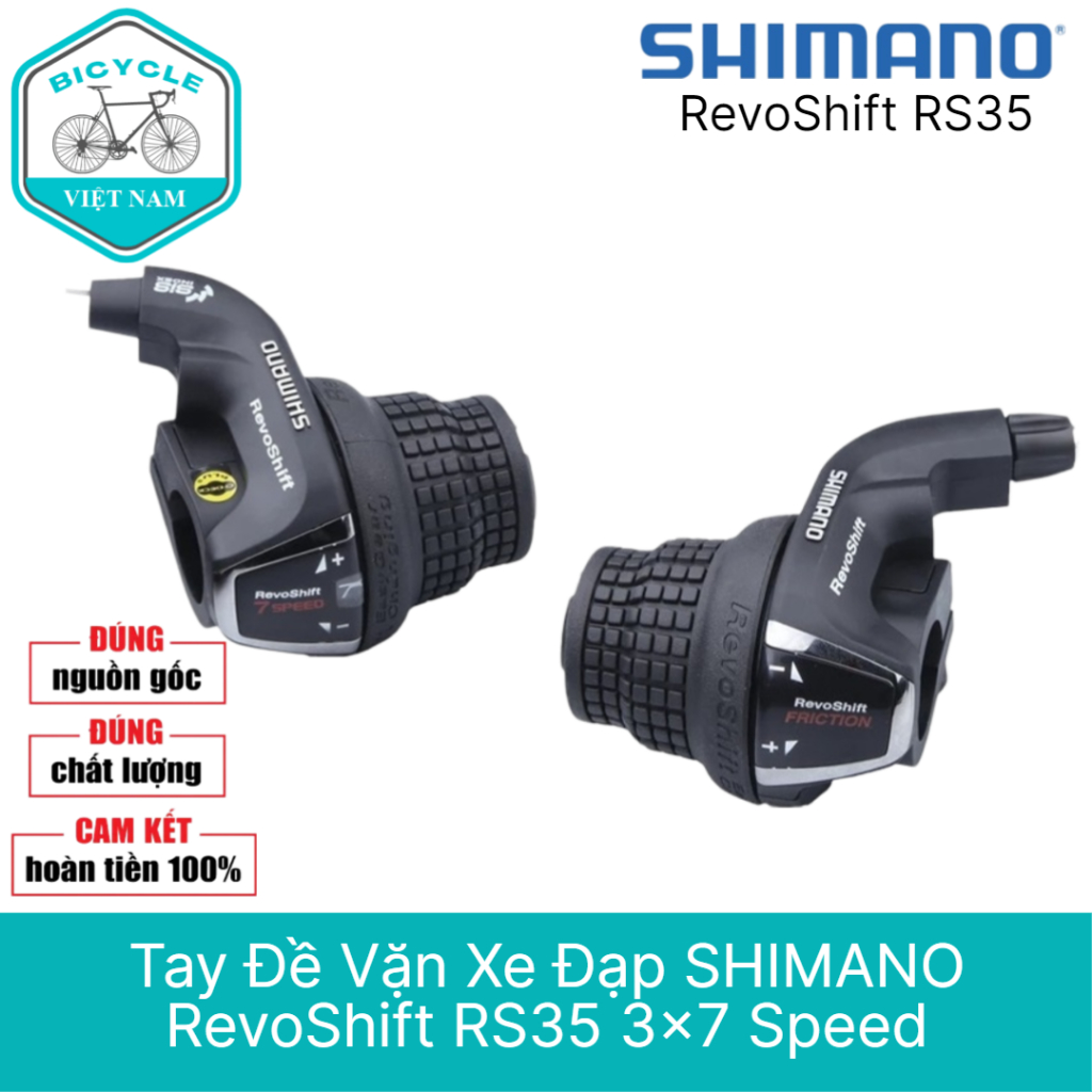 Tay Đề Vặn Xe Đạp SHIMANO RevoShift RS35 3x7 Speed - Chính hãng ...