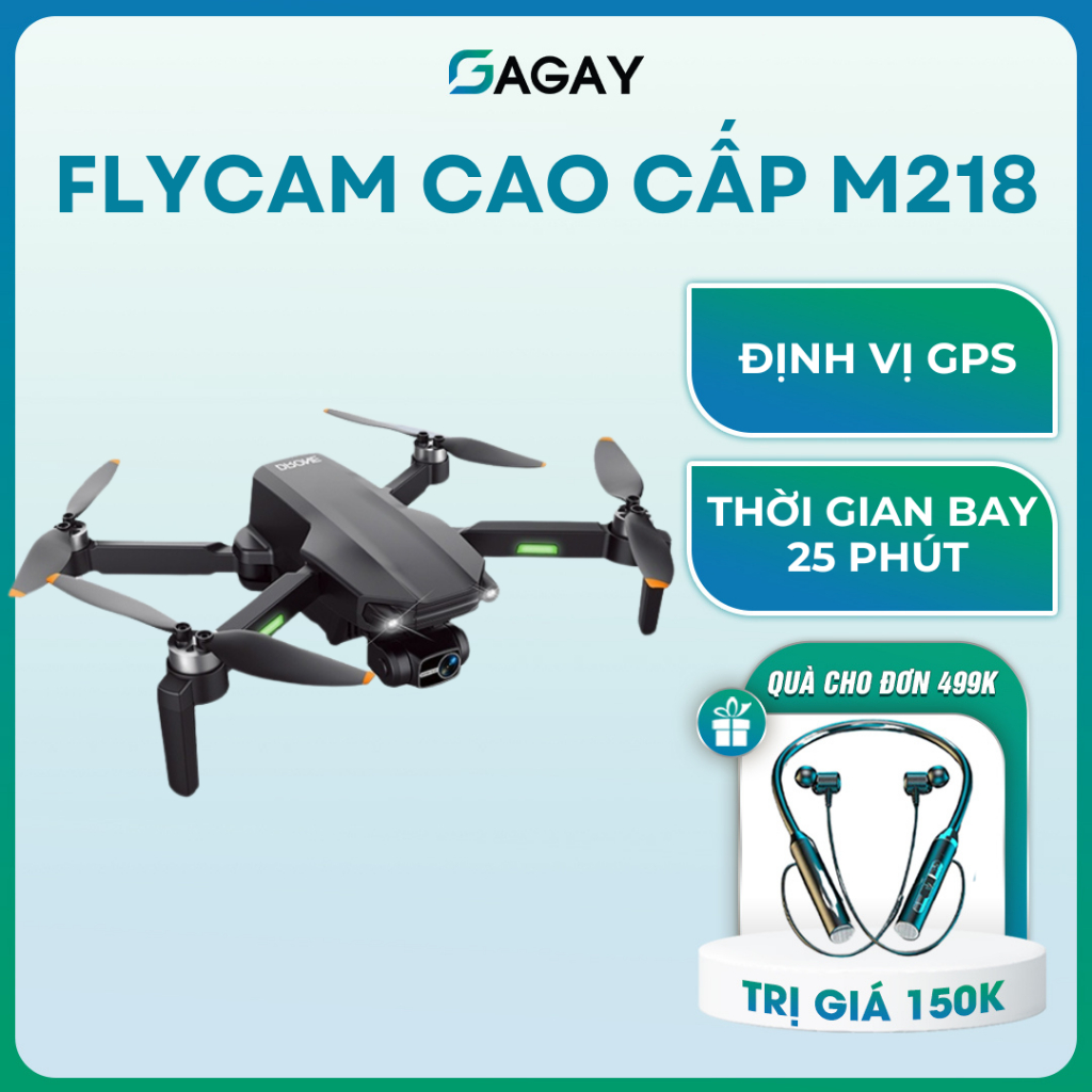 Flycam mini M218 Máy bay điều khiển từ xa định vị GPS Gimbal chống rung FLycam giá rẻ GAGAY ...