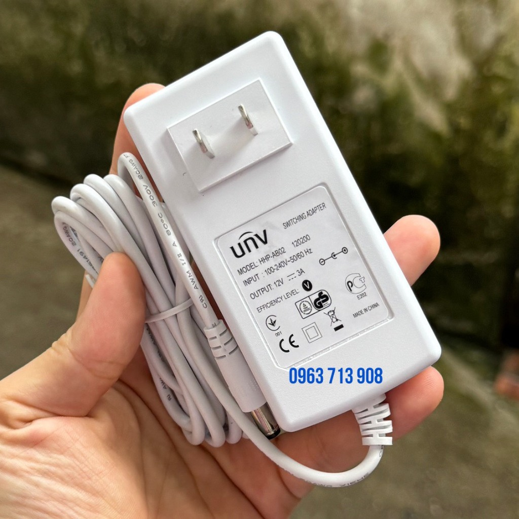 Nguồn Adapter 12V-3A UNV , mới 100% , dùng cho wifi Asus , Aruba ...