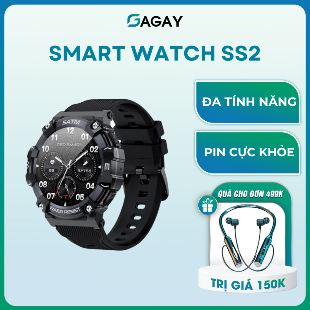 Đồng hồ Smartwatch SS2 Pro đồng hồ thông minh chống nước tích hợp nhiều ...