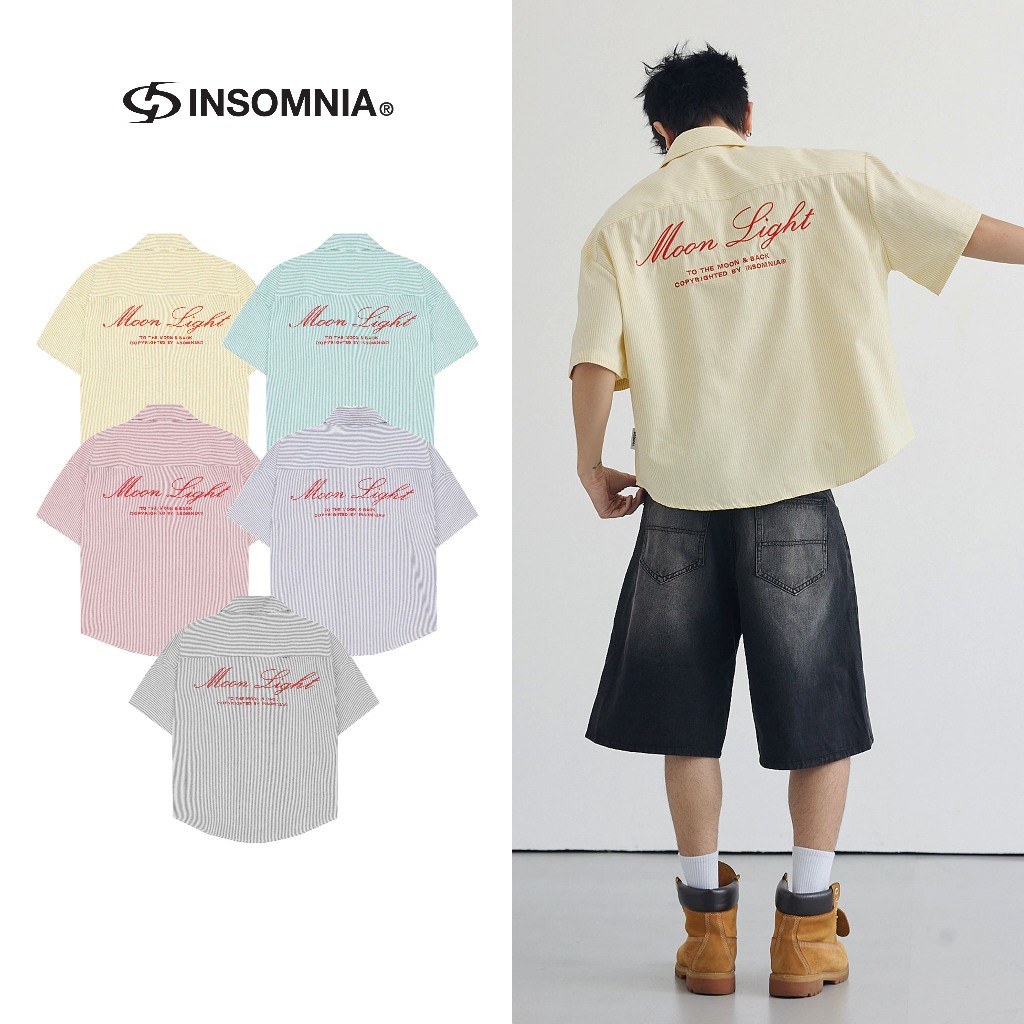 Áo Sơ Mi Form Boxy INSOMNIA Moonlight Local Brand Unisex Oxford Shirt ...