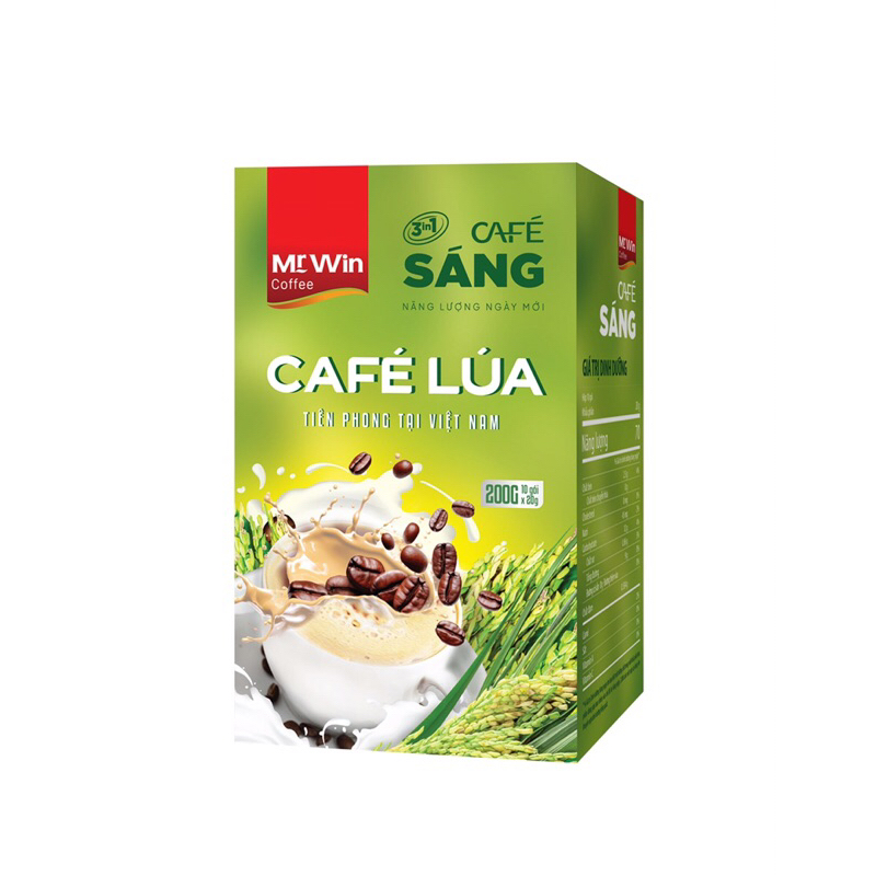 Cafe lúa hộp 10 gói x 20 gr | Shopee Việt Nam